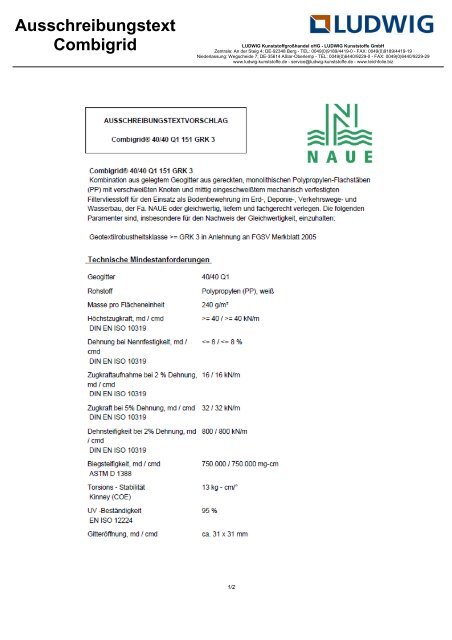 Combigrid 40/40 Q1 151 GRK 3 - Ludwig Kunststoffe