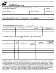 PS Form 4588 - branch 38