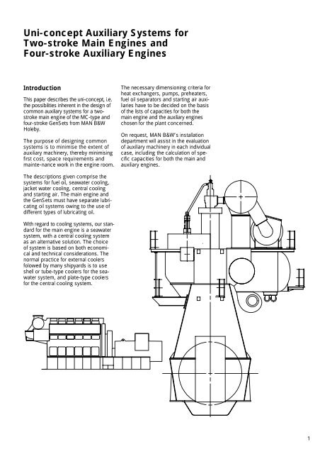 Uni-concept Auxiliary Systems for Two-stroke ... - MAN Diesel & Turbo