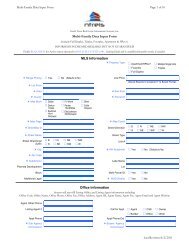Residential Data Input Form MLS Information Office ... - NTREIS