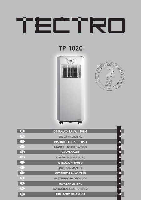Tectro TP1020 mobiele airco - Wehkamp.nl