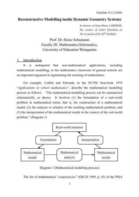Reconstructive Modelling inside Dynamic Geometry Systems