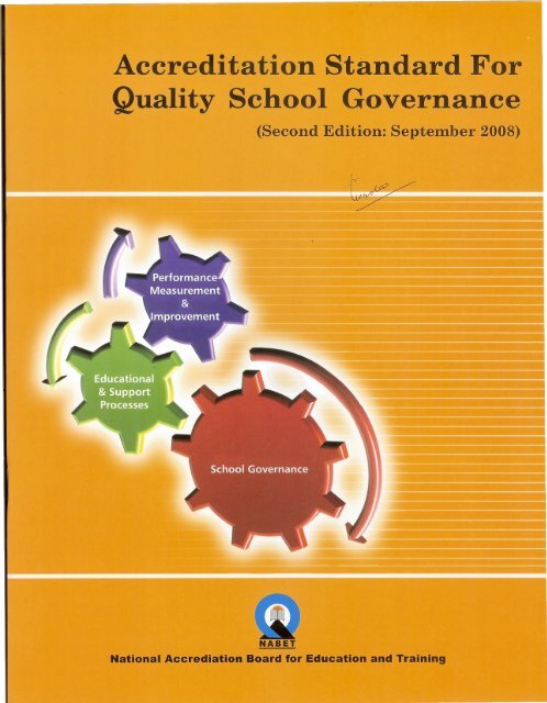 Accreditation Standard For Quality School Governance