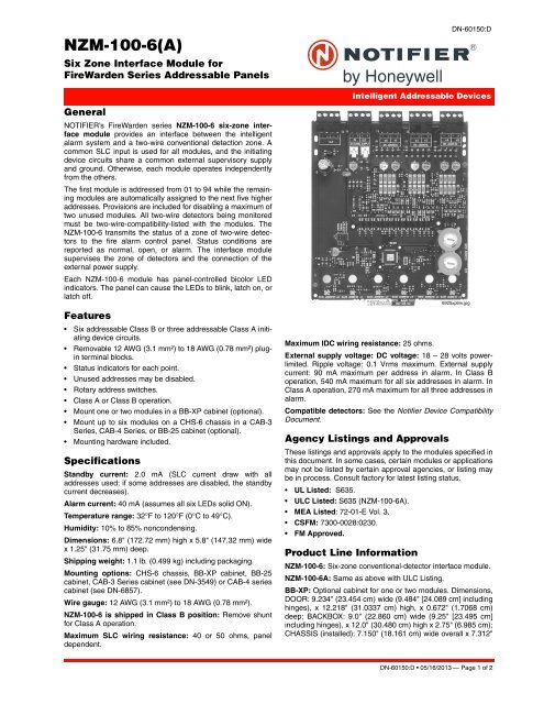 NZM-100-6(A) - Notifier