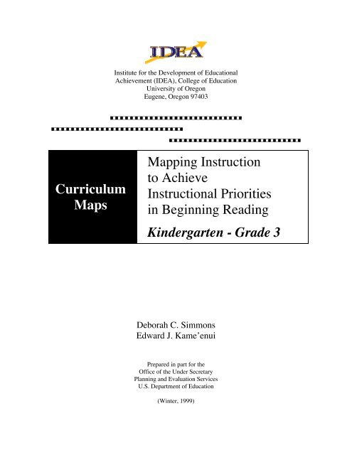 Sample Curriculum Maps