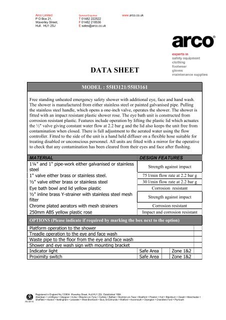 DATA SHEET - Arco