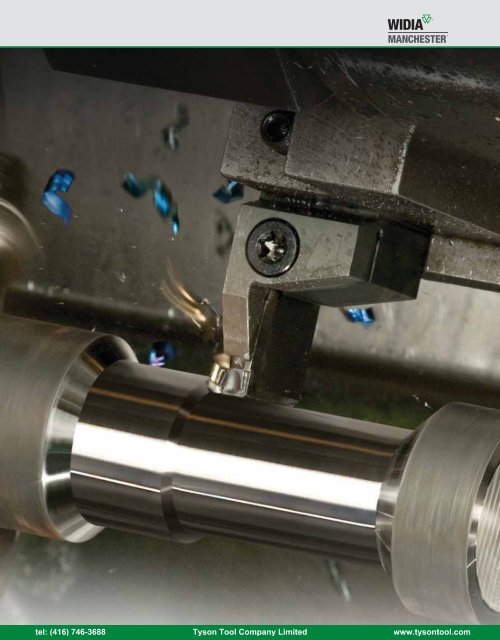 Grooving, Cut-Off, Turning - Tyson Tool Company Limited