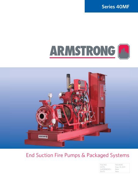 End Suction Fire Pumps & Packaged Systems - Armstrong Pumps
