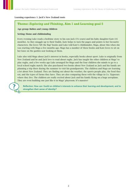 Aistear: the Early Childh