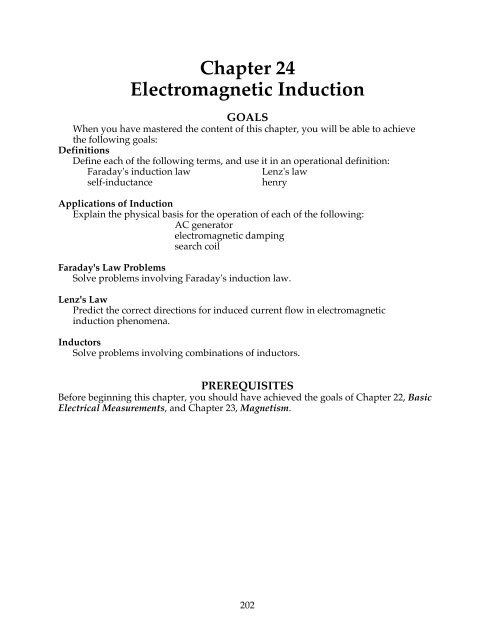Chapter 24 Electromagnetic Induction