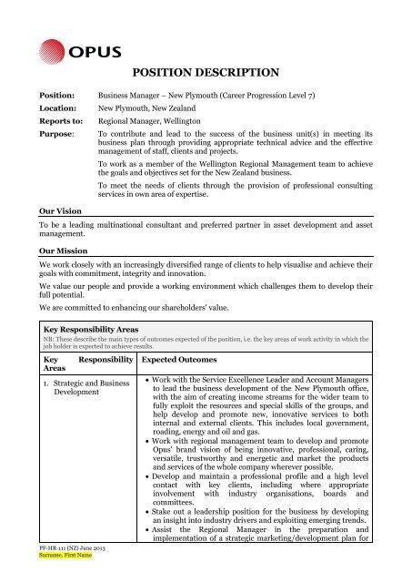 position description