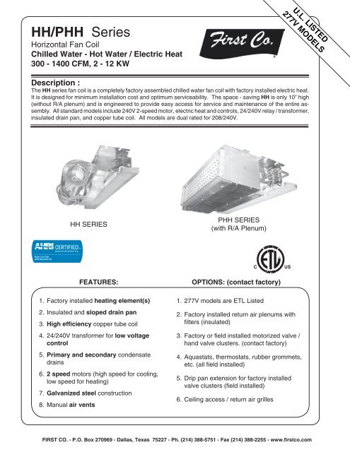 3 - ROW COIL - First Co.