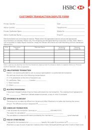 RTGS / NEFT transaction request form - HSBC
