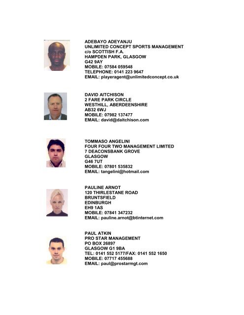 ADEBAYO ADEYANJU UNLIMITED CONCEPT SPORTS ...