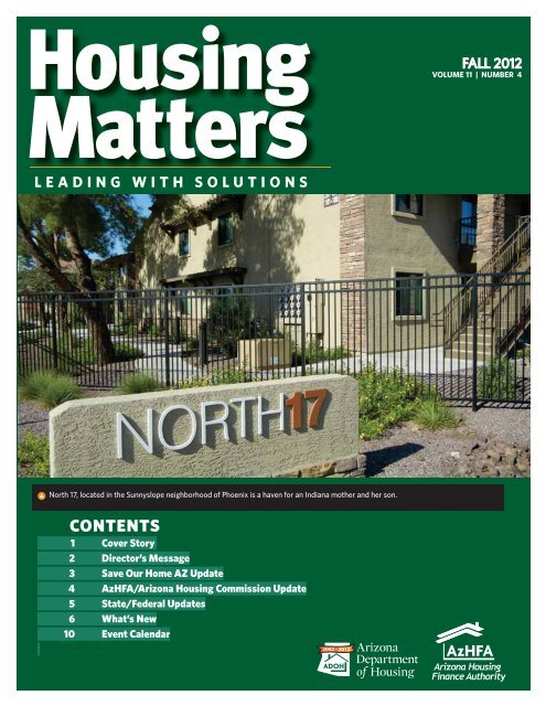 Fall, 2012 - Arizona Department of Housing