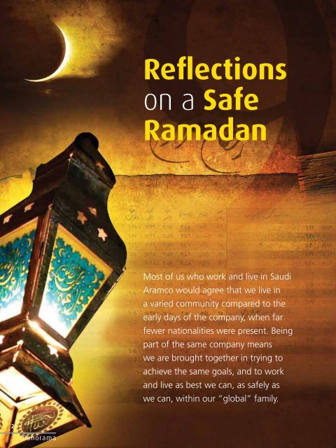 Reflections on a Safe Ramadan - Saudi Aramco