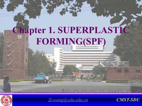 Chaper 1 superplastic forming