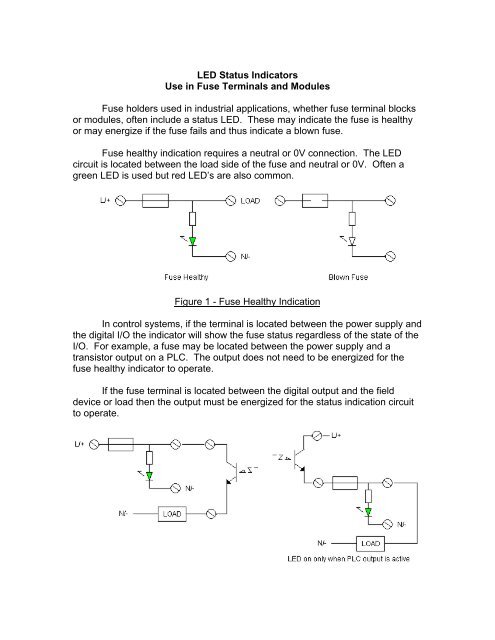 Download LED Status Indicators White Paper (PDF) - Proflow Systems