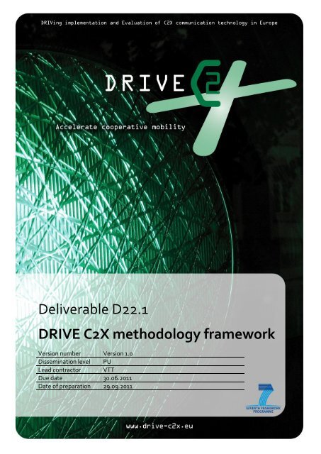 DRIVE C2X methodology framework