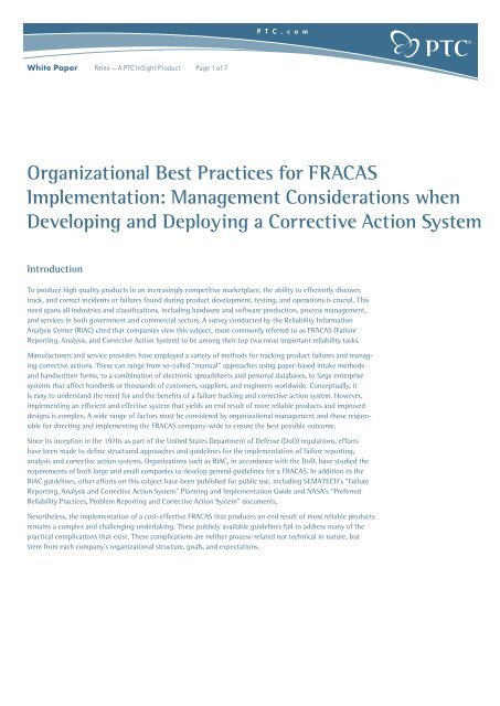 FRACAS is - CAD CAM Australia