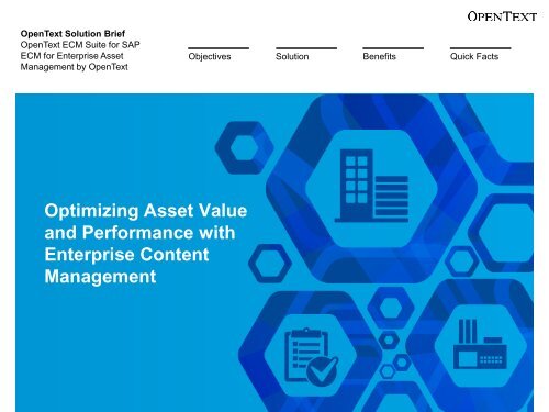 ECM for Enterprise Asset Management - OpenText