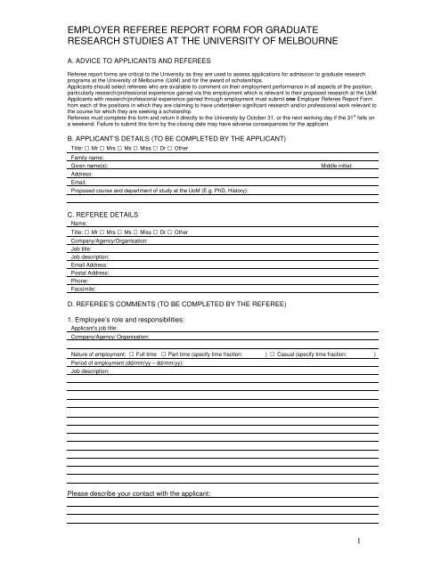 Employer Referee Report Form For Graduate Research Studies At The employer-referee-report-form-for-graduate-research-studies-at-the
