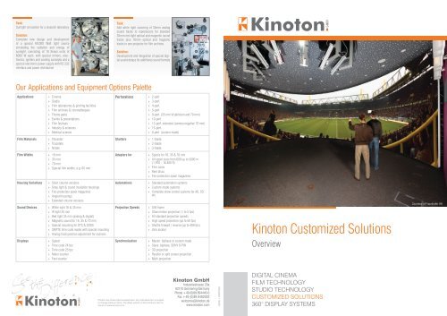 Kinoton Customized Solutions