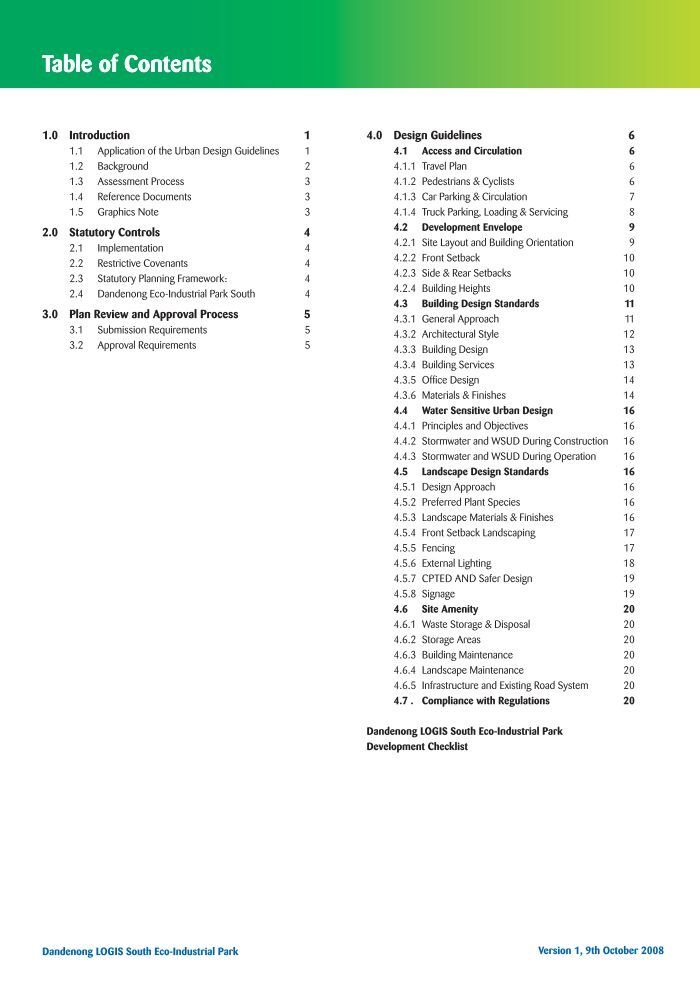 Industrial Park Design Guidelines
