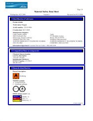 Hopcalite - Carbon Monoxide Catalyst MSDS - AVOX Systems, Inc.