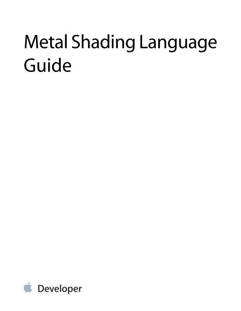 MetalShadingLanguageGuide