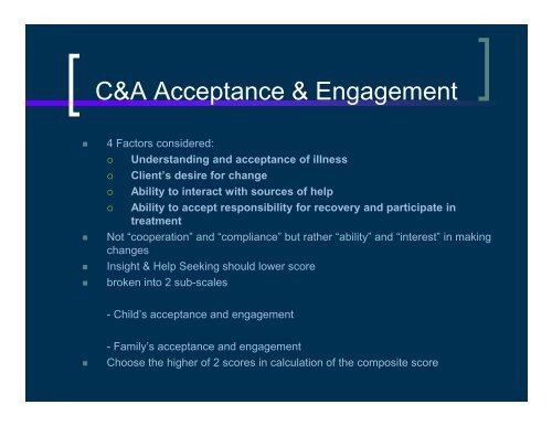 C&A Acceptance & Engageme