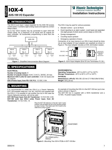 Install Guide - Visonic Technologies