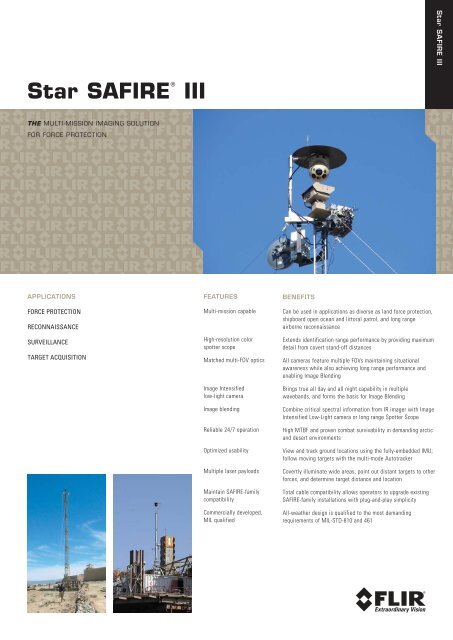 Star SAFIRE III FP - A4 Clean.indd - FLIR.com - FLIR Systems