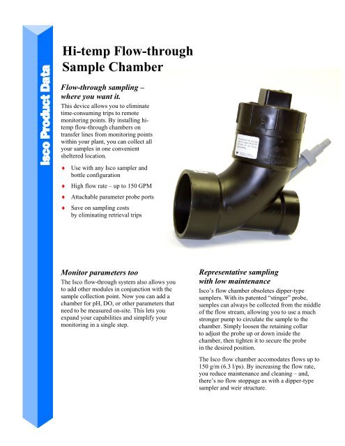 Flow Through Sample Chamber - Isco