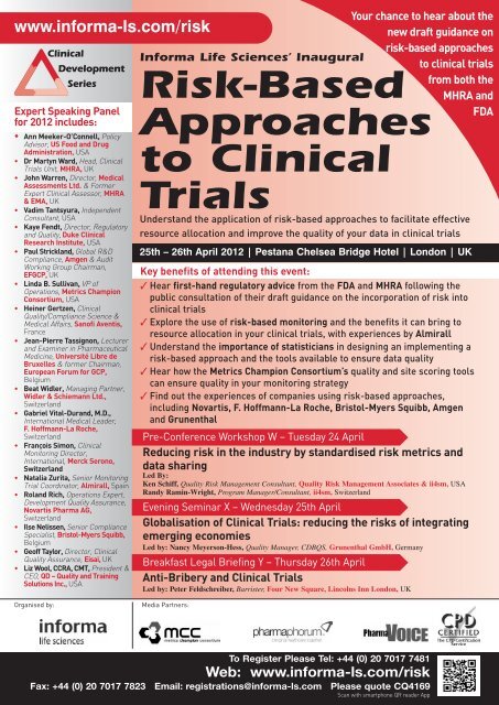 Risk-Based Approaches to Clinical Trials - Quality Risk ...