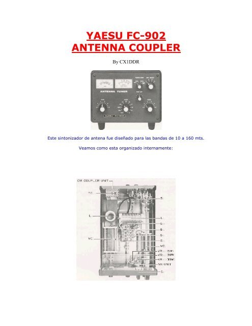 YAESU FC-902 ANTENNA COUPLER - Mundoradio