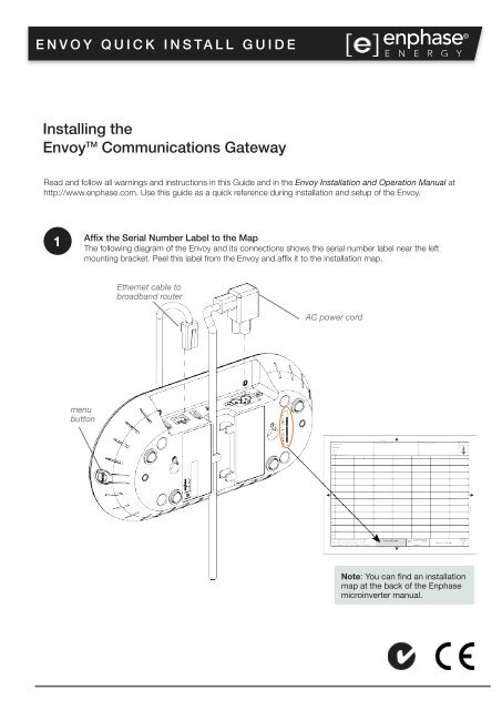 Enphase Envoy Quick Installation Guide - Solfex Ltd