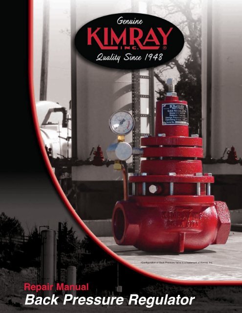 Back Pressure Regulator Repair Manual - Home | Kimray Mobile ...