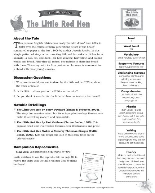 The Little Red Hen