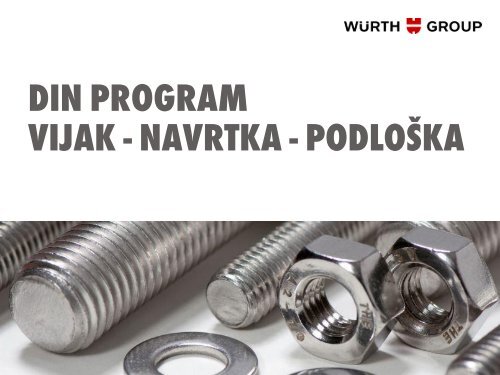 DIN PROGRAM VIJAK - NAVRTKA - PODLOÃ…Â KA - Wurth