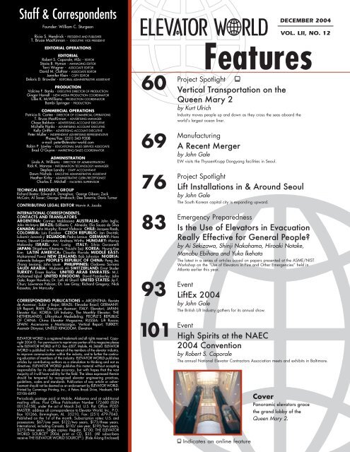Features - Elevator World