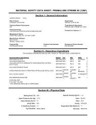 MATERIAL SAFETY DATA SHEET Radiator Specialty Company