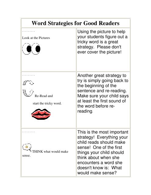 a bookmark with more reading strategies