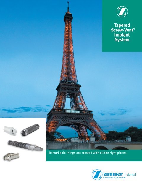 Tapered Screw-Vent Implant System - Zimmer Dental