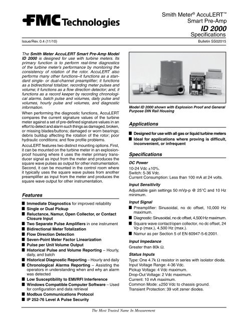 ID 2000 - Measurement Solutions - FMC Technologies