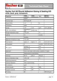 Technical Data Sheet fischer fixit PVC Special Adhesive
