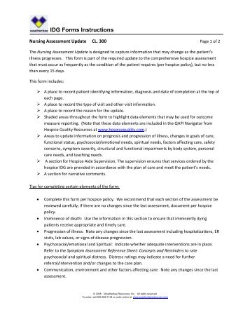 Scoring Instructions - NICHQ Vanderbilt Forms