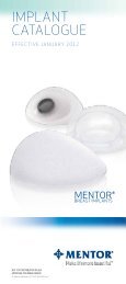 MemoryGelâ ¢ Breast Implants - Mentor