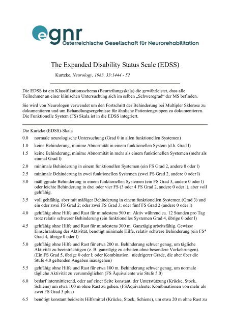 The Expanded Disability Status Scale (EDSS)