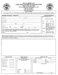 NJ PERC OPRA Record Request Form - State of New Jersey